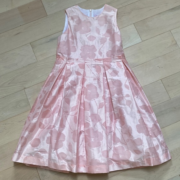 Il Gufo | Dresses | Il Gufo Designer Made In Italy Girls Pink Floral Silk Pleated Dress | Poshmark